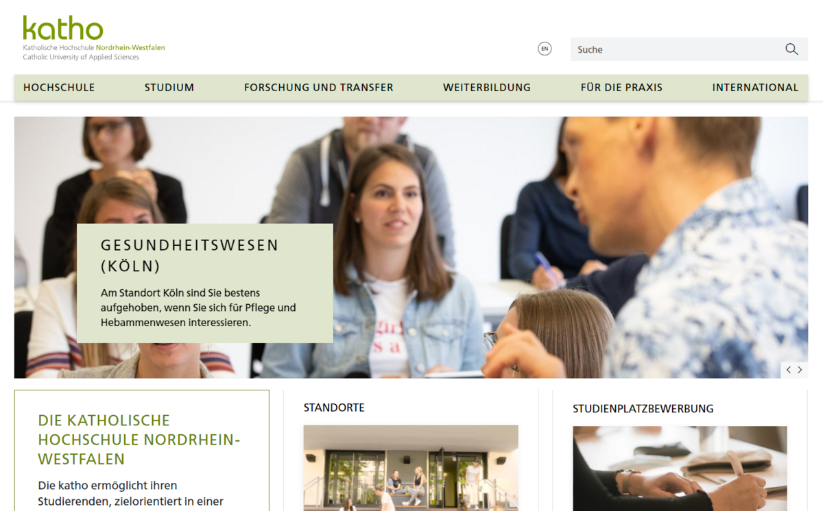 Jetzt online: Die neue Website der Hochschule | katho